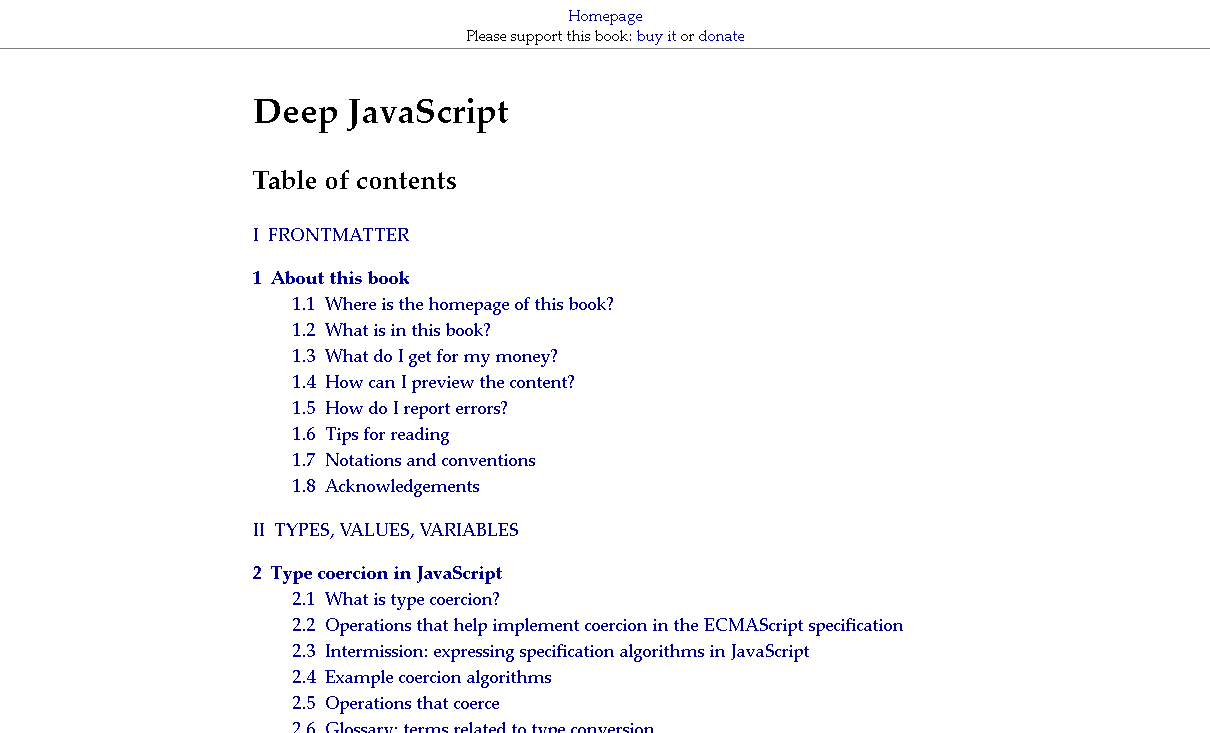 Webサイト上で読める、JavaScriptの無料本！【Deep JavaScript】とは？
