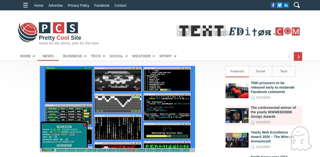 ハッカーっぽい画面が開けるサイト【Online Hacker Simulator】とは？