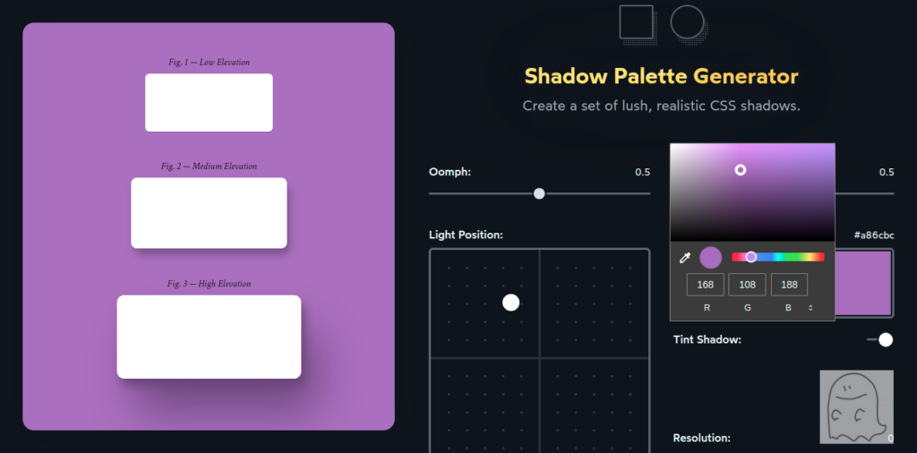 【CSS】影ジェネレーター【Shadow Palette Generator】とは？
