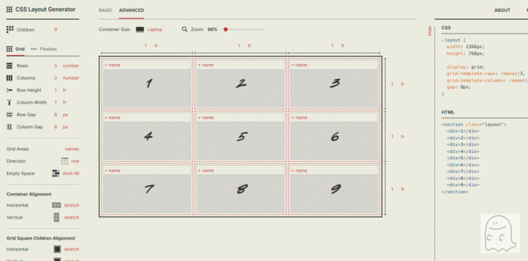 【Web】レイアウトを確認できるサイト【CSS Layout Generator】とは？