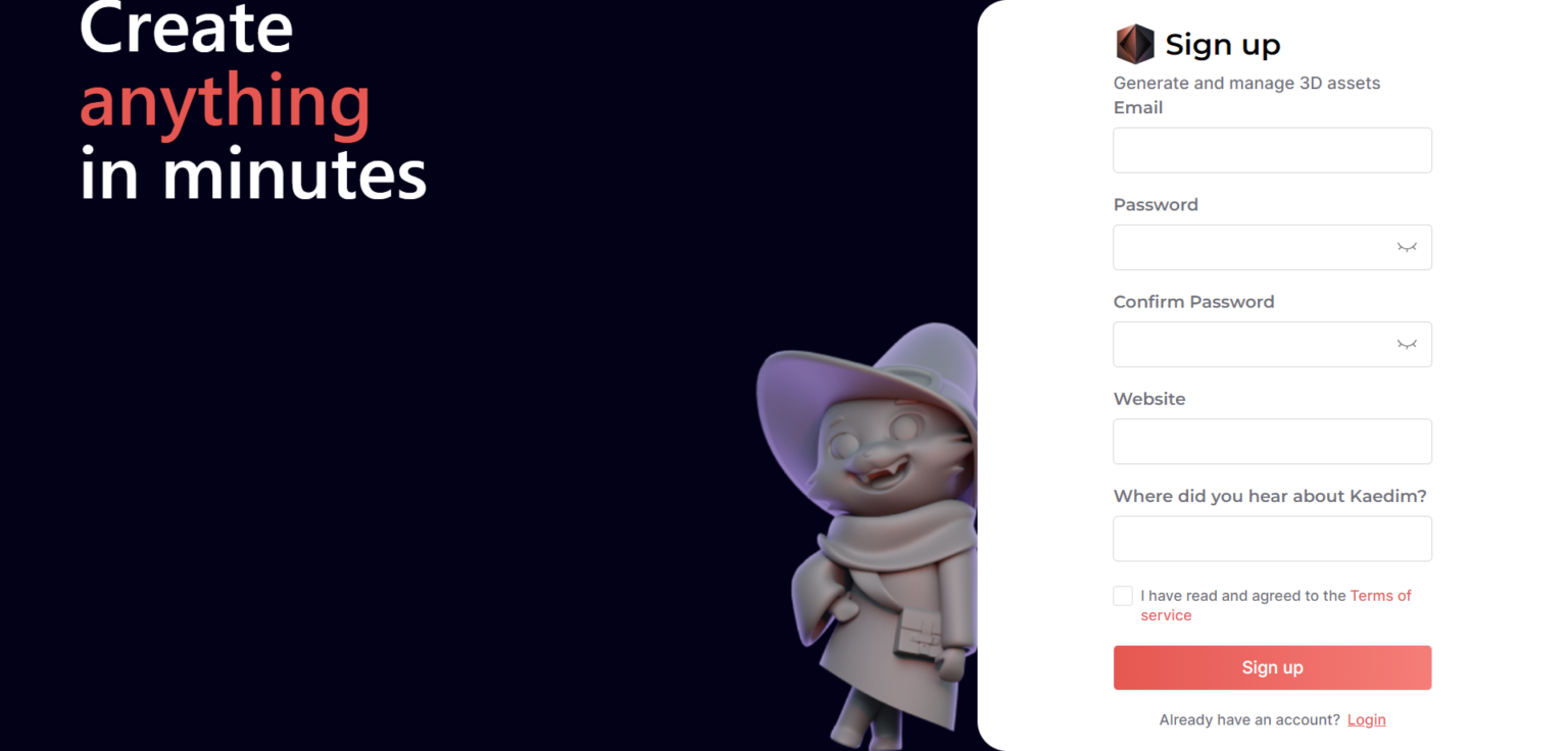 AIが画像から3Dモデルを生成『Kaedim』| 3Dモデリング